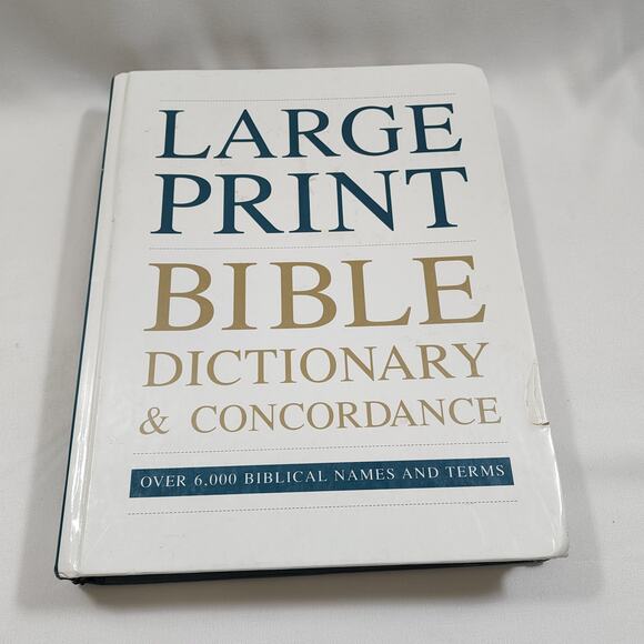 Unknown | Accents | Large Print Bible Dictionary Concordance Over 600 ...
